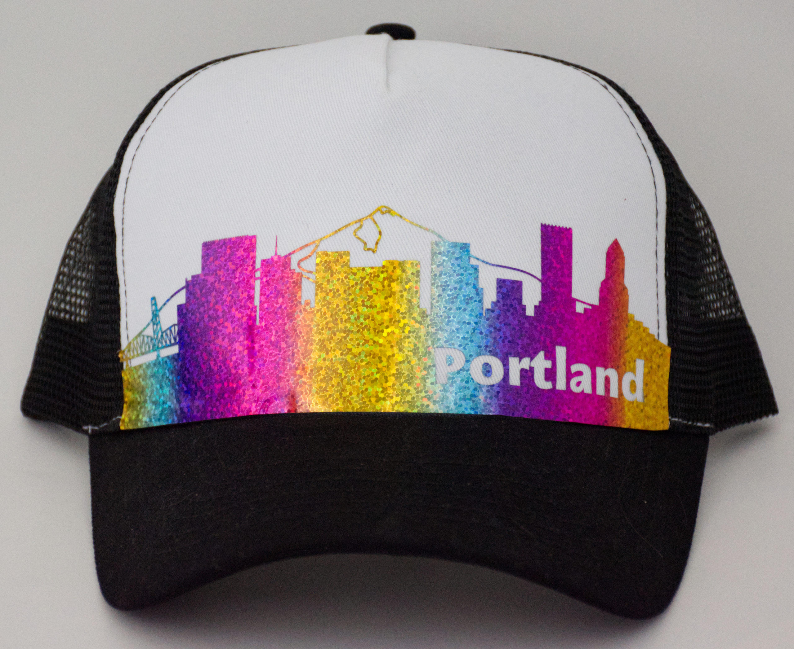 Portland Rainbow Skyline Hat - Pioneer Courthouse Square